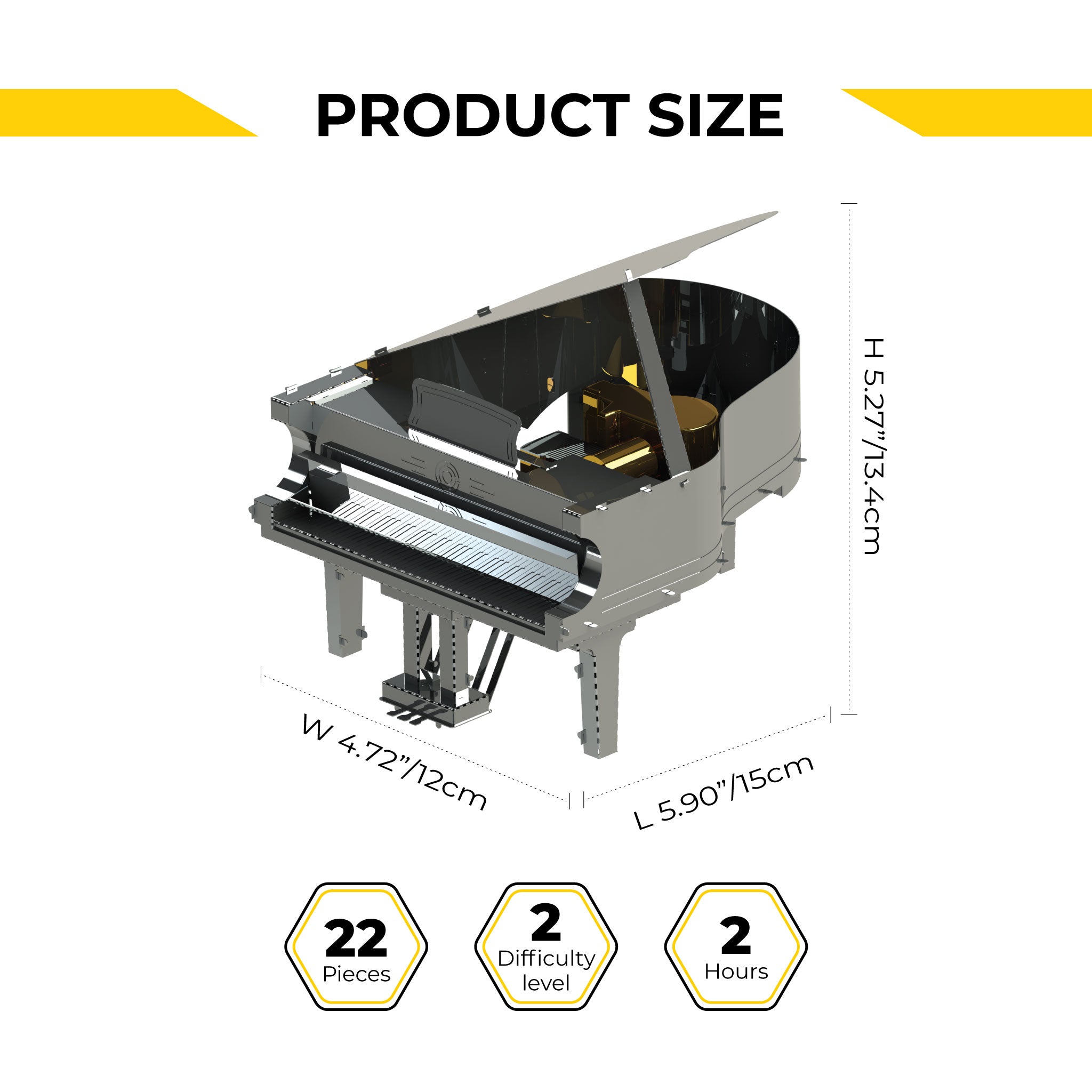 🎹 Grande Pianola Piano – Build Your Own Metal Mechanical Model by Meta ...