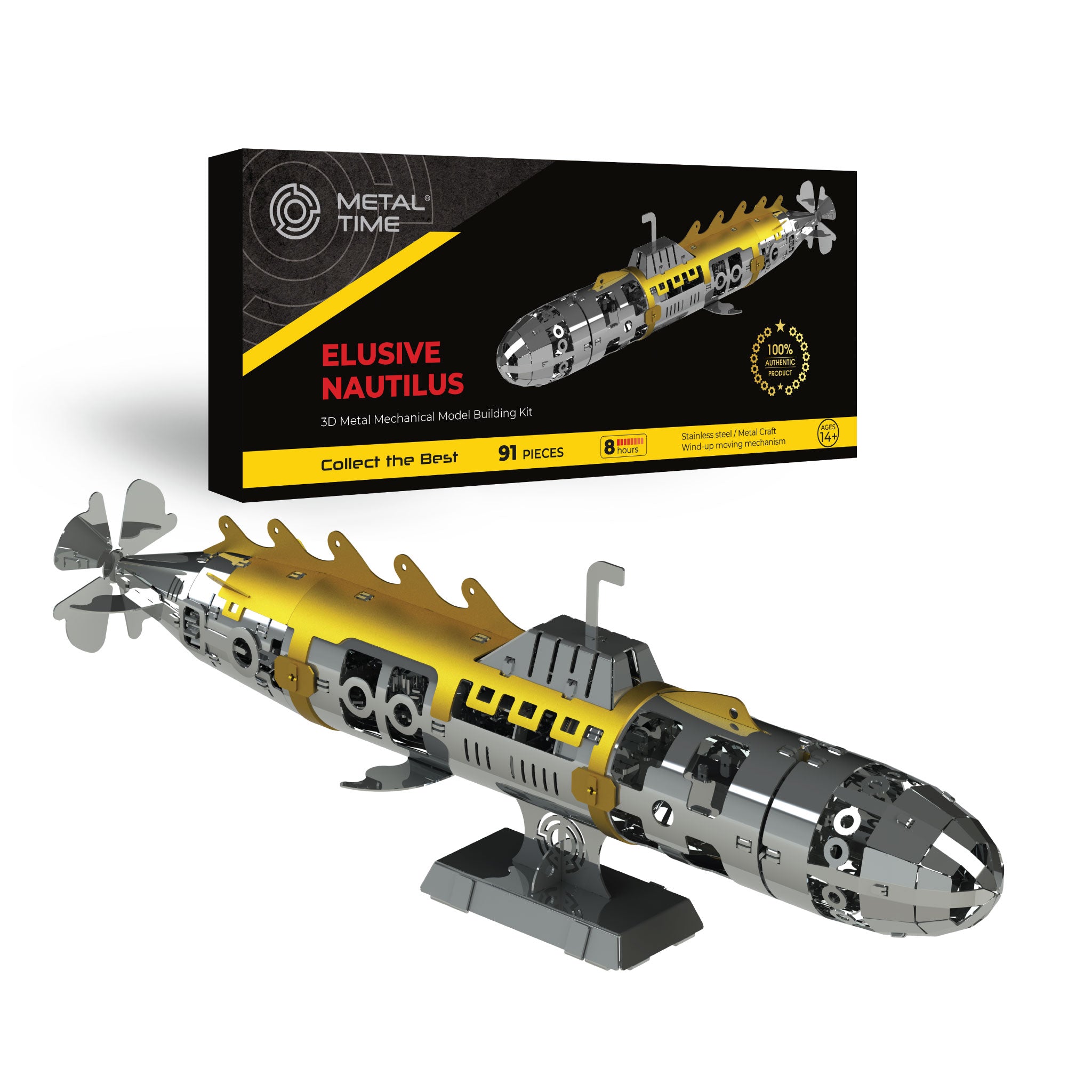 ELUSIVE NAUTILUS SUBMARINE - metal mechanical model by Metal Time ...