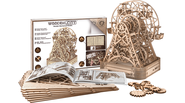 🎡 Ferris Wheel – Mechanical Model Kit by Wooden City – Mechanical Models