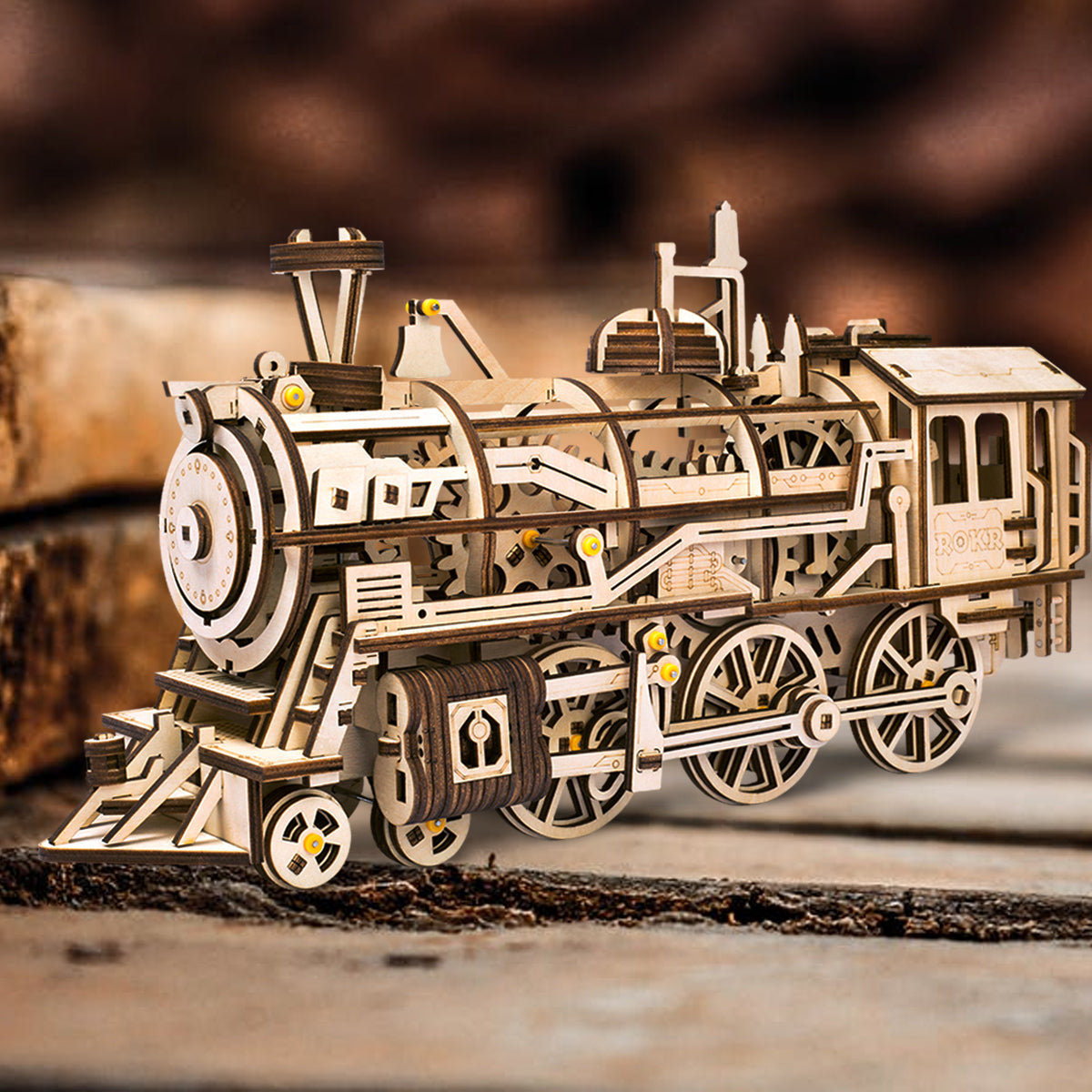 Locomotive - mechanical model by ROKR – Mechanical Models