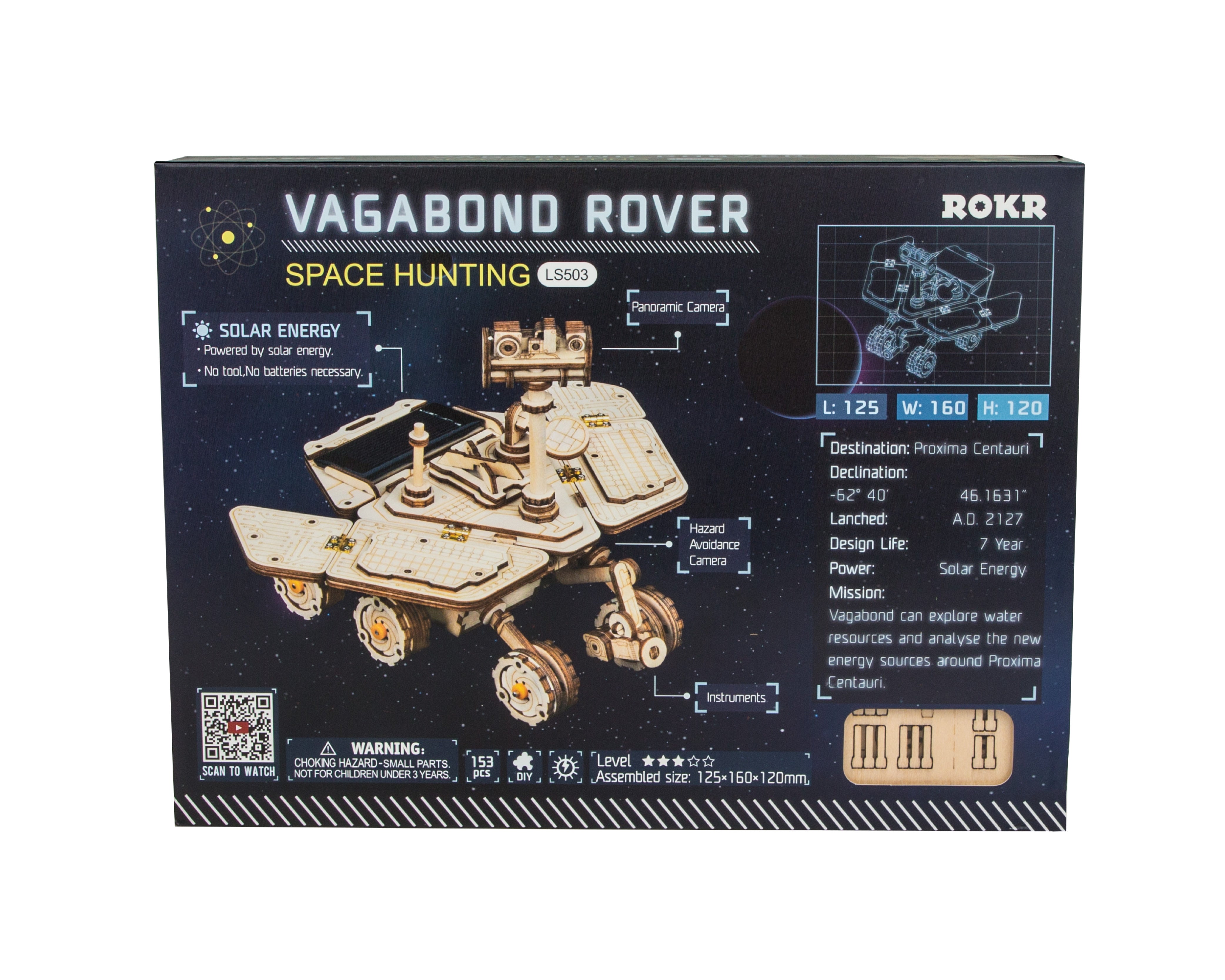 🚙 Vagabond Rover – Mechanical Model Kit by ROKR – Mechanical Models