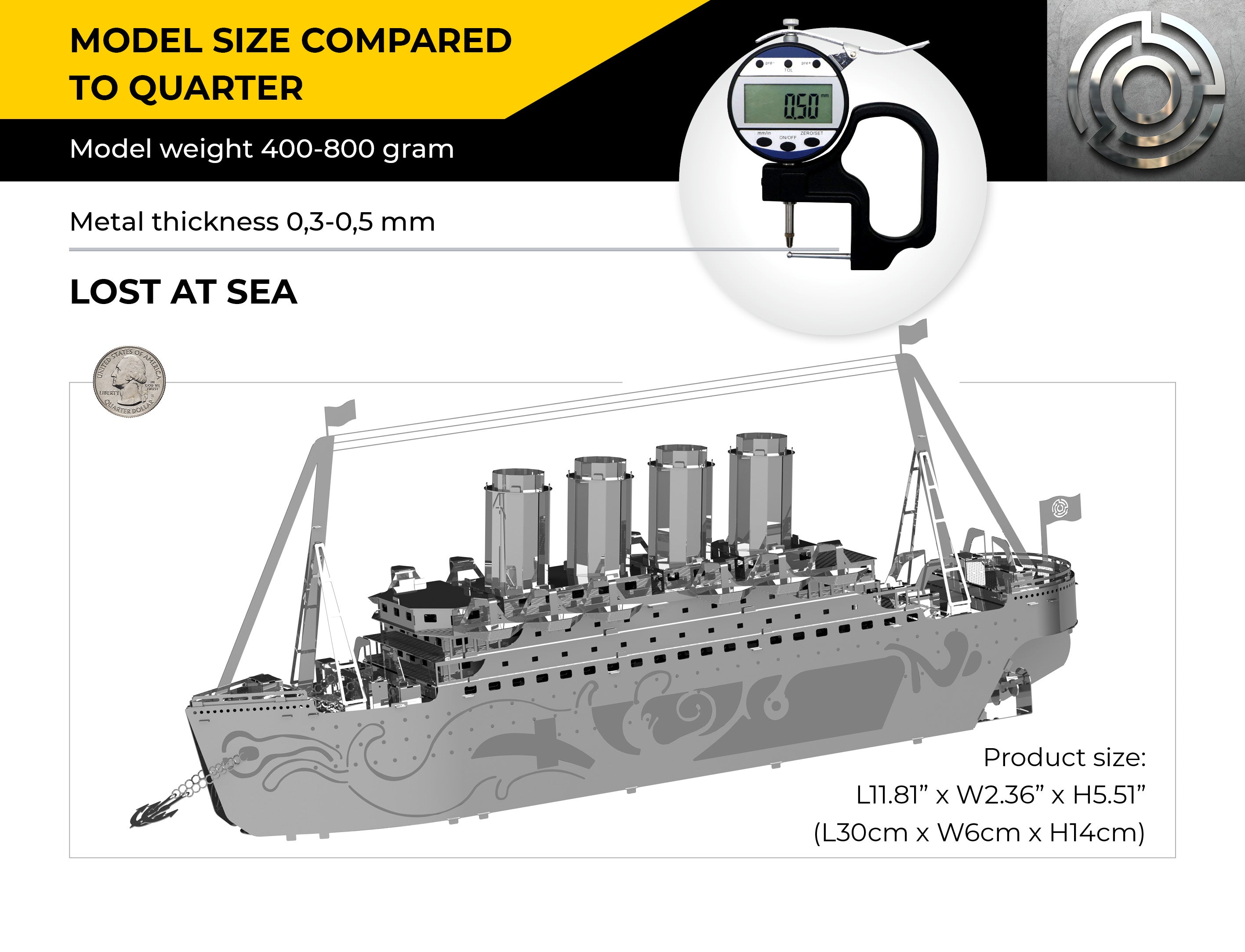 🌊 Lost at Sea Ocean Ship – Build Your Own Metal Mechanical Model by Me ...