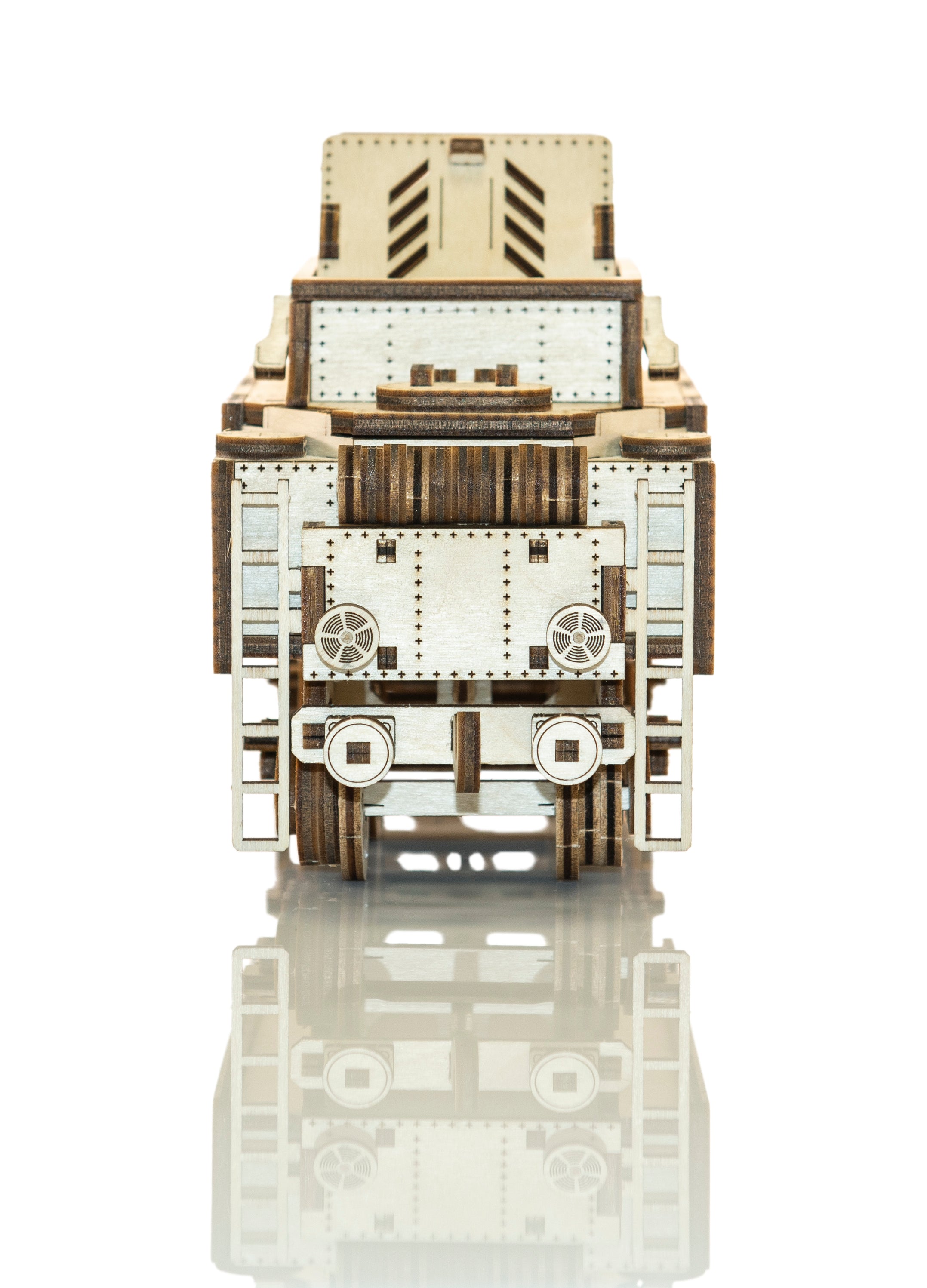 Wooden Express plus Tender with rails - mechanical model by Wooden Cit ...