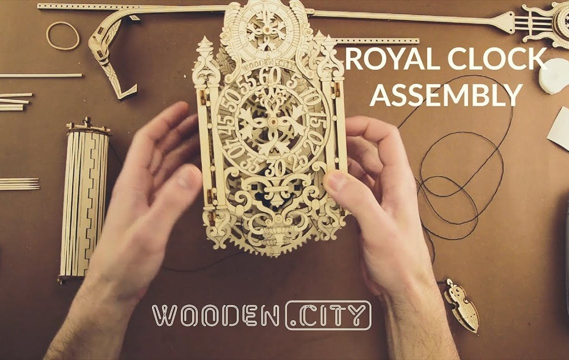Grandfather clock - DIY model kit by Wooden City – Mechanical Models