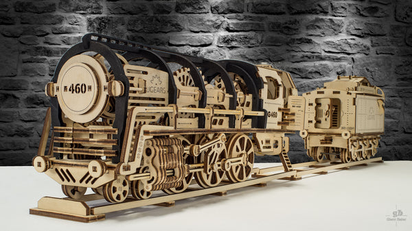 🚂 Steam Locomotive – Build Your Own Moving Model by UGears – Mechanical ...
